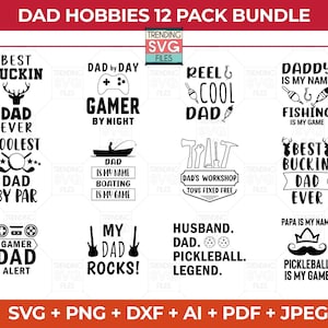 Dad SVG Bundle, Gamer Dad Svg File for Cricut, Commercial Use Cut Files ...