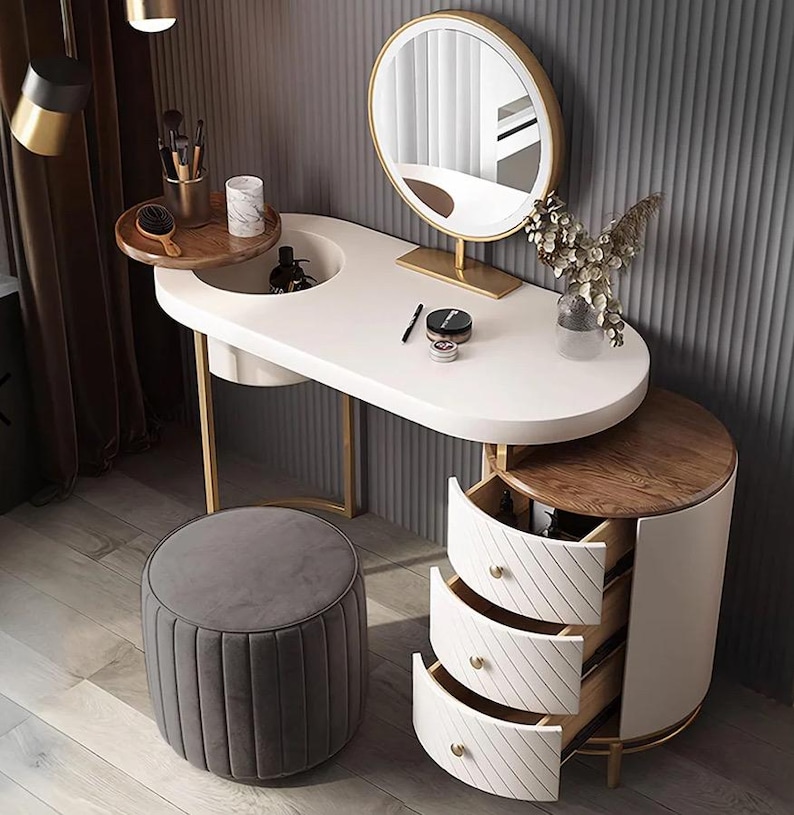 Modern Dressing Table (stool Included) - Etsy UK