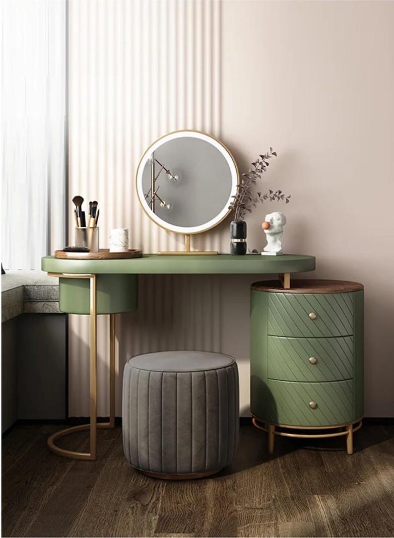 Modern Dressing Table (stool Included) - Etsy UK