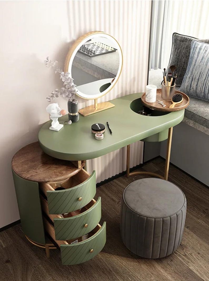 Modern Dressing Table (stool Included) - Etsy UK