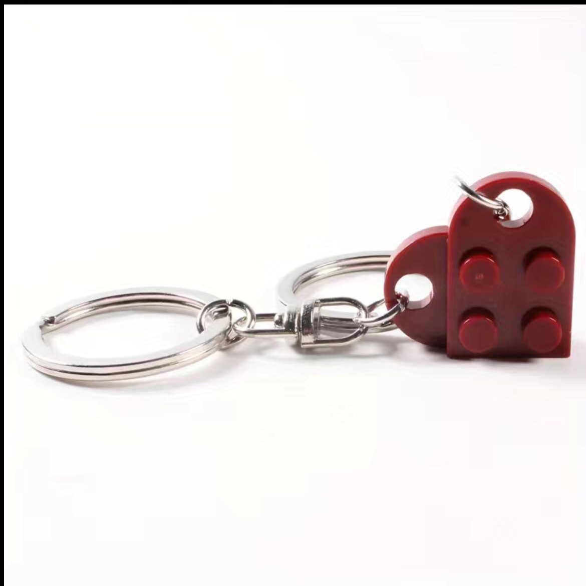 Two Piece Lego Heart Keychain for Partners/couples/friends - Etsy