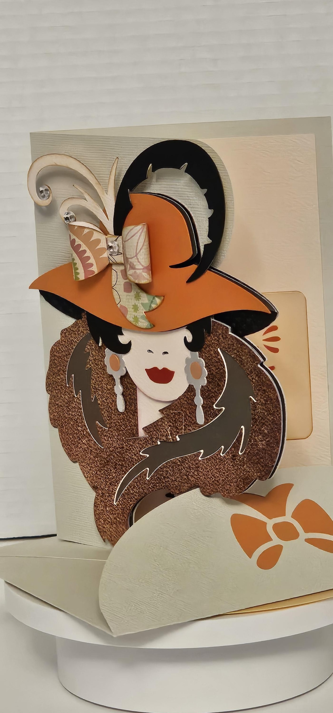 Fashionable Lady Birthday Card. Optional Customization for Any Occasion ...