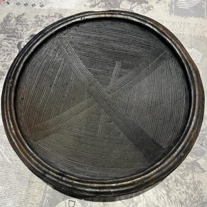 African Handmade Clay Earthenware Bowl/ Apotoyewa/asanka/wooden Grinder ...