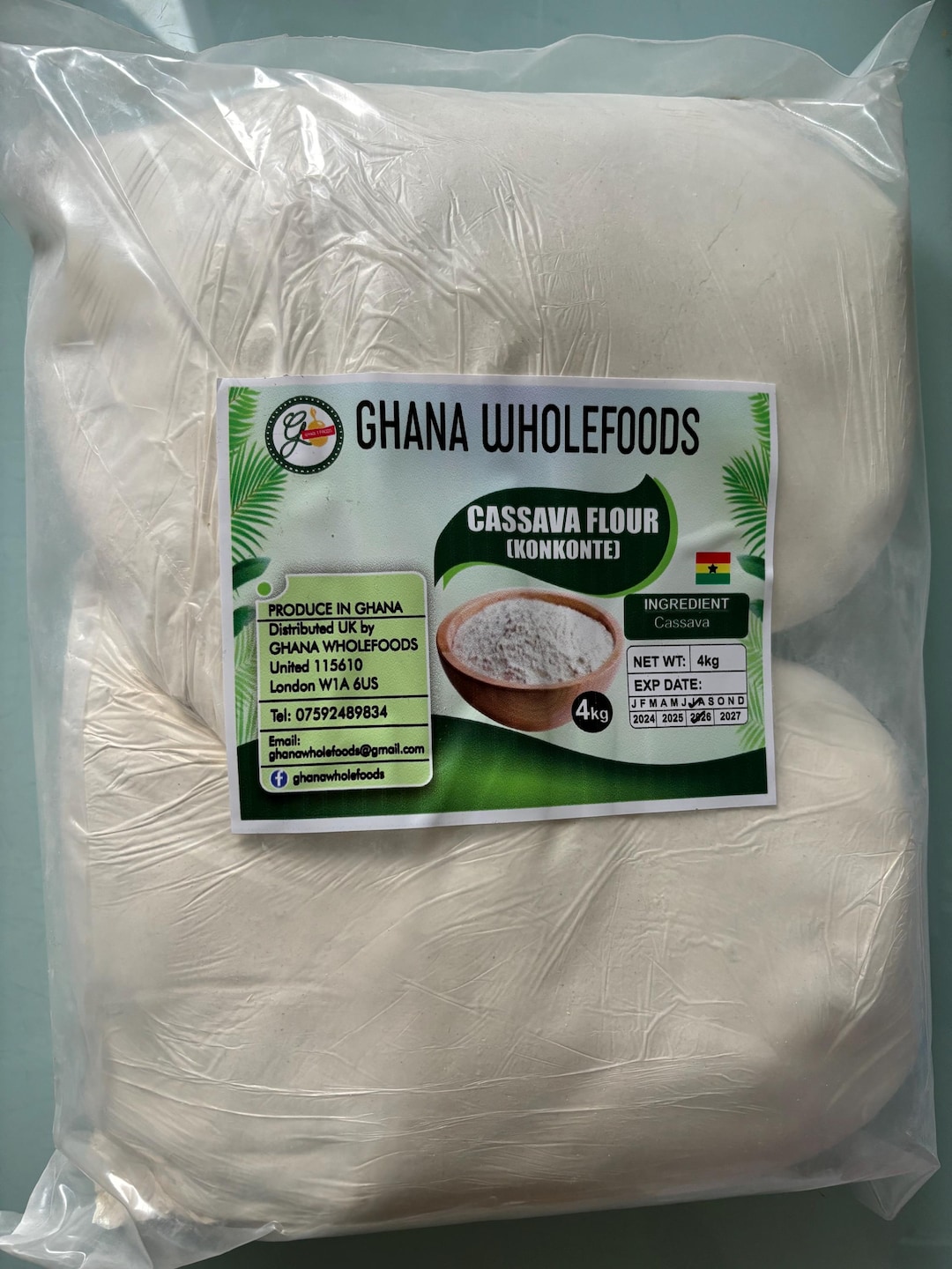 Ghana White Cassava Flour/ Konkonte 2kg - Etsy
