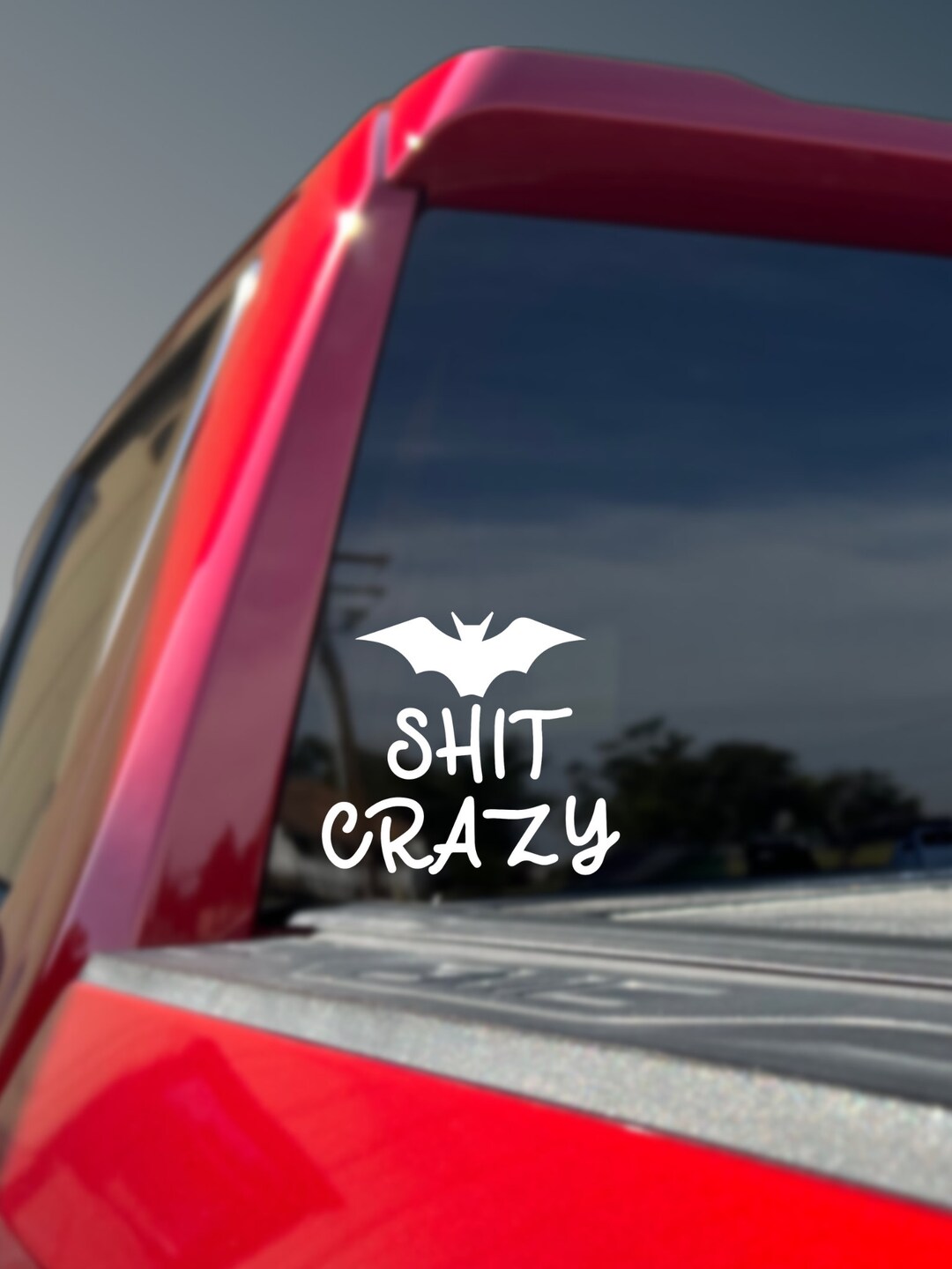 Bat Sh*t Crazy Decal - Holographic - Sparkle - Funny Sticker Decal ...