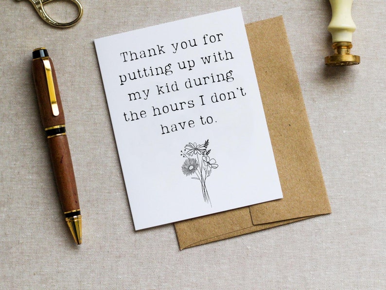Funny Teacher Card - Teacher Appreciation - Gift for Teacher - Humor ...