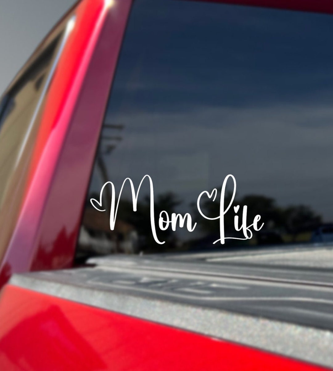 Mom Life Vinyl Decal Holographic Metallic Sparkle Kids Funny Car Decal ...