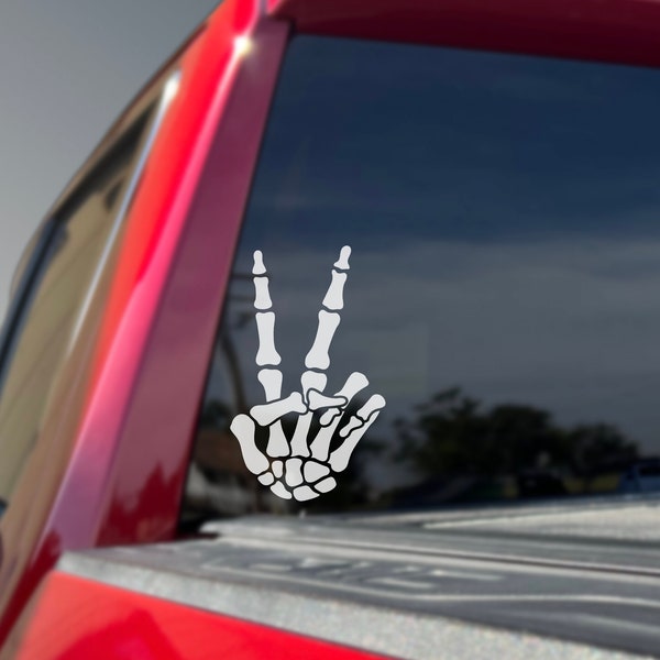 Skeleton Hand Decal - Etsy