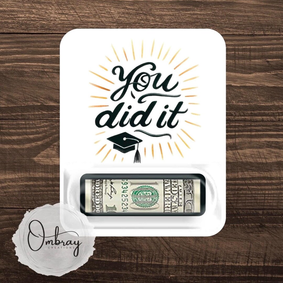 Graduation Money Card - You Did It - New Beginnings - Cash Gift ...