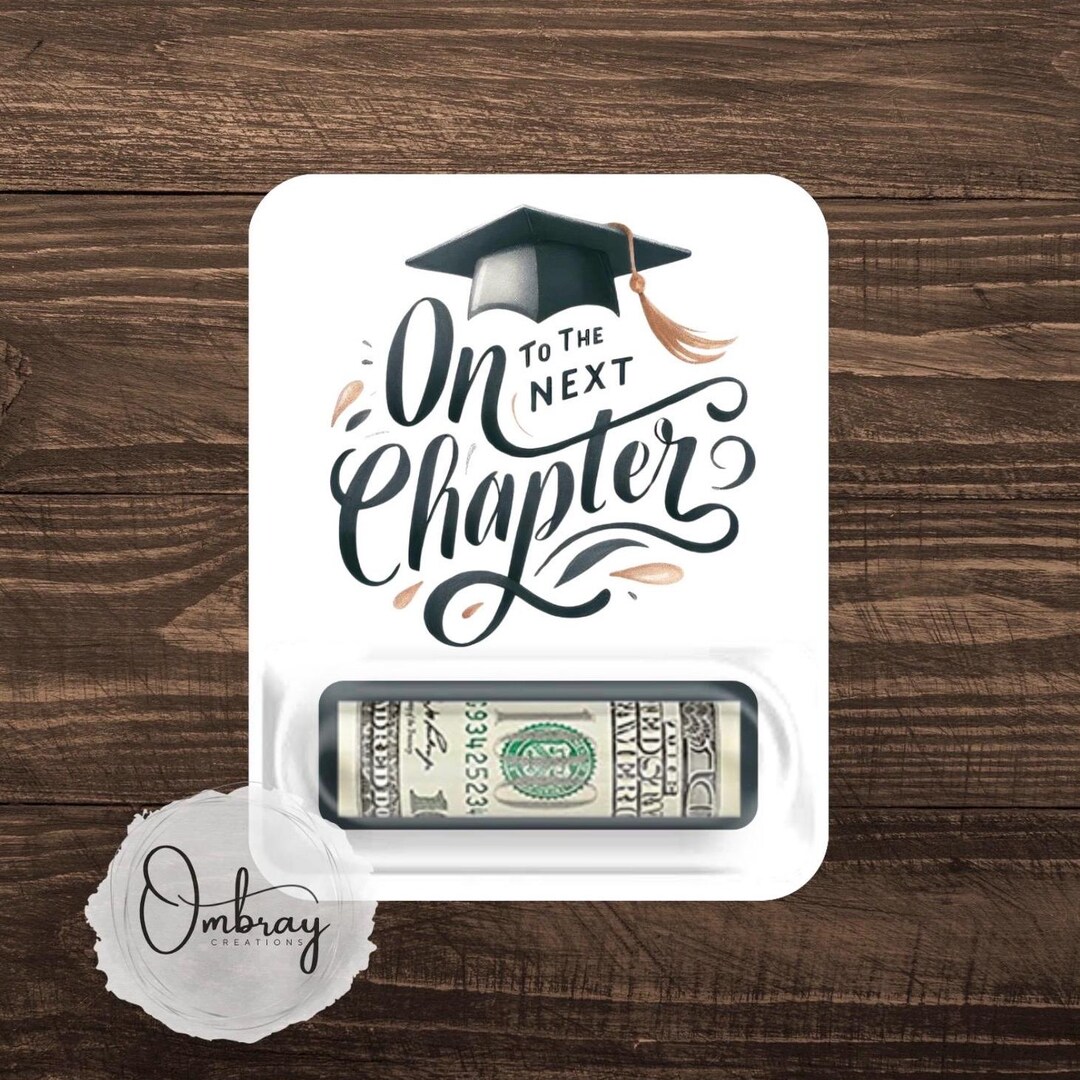 Graduation Money Card - on to the Next Chapter - Graduation Gift - High ...