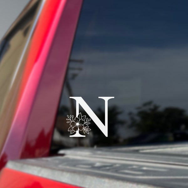 Monogram Car Decal - Etsy