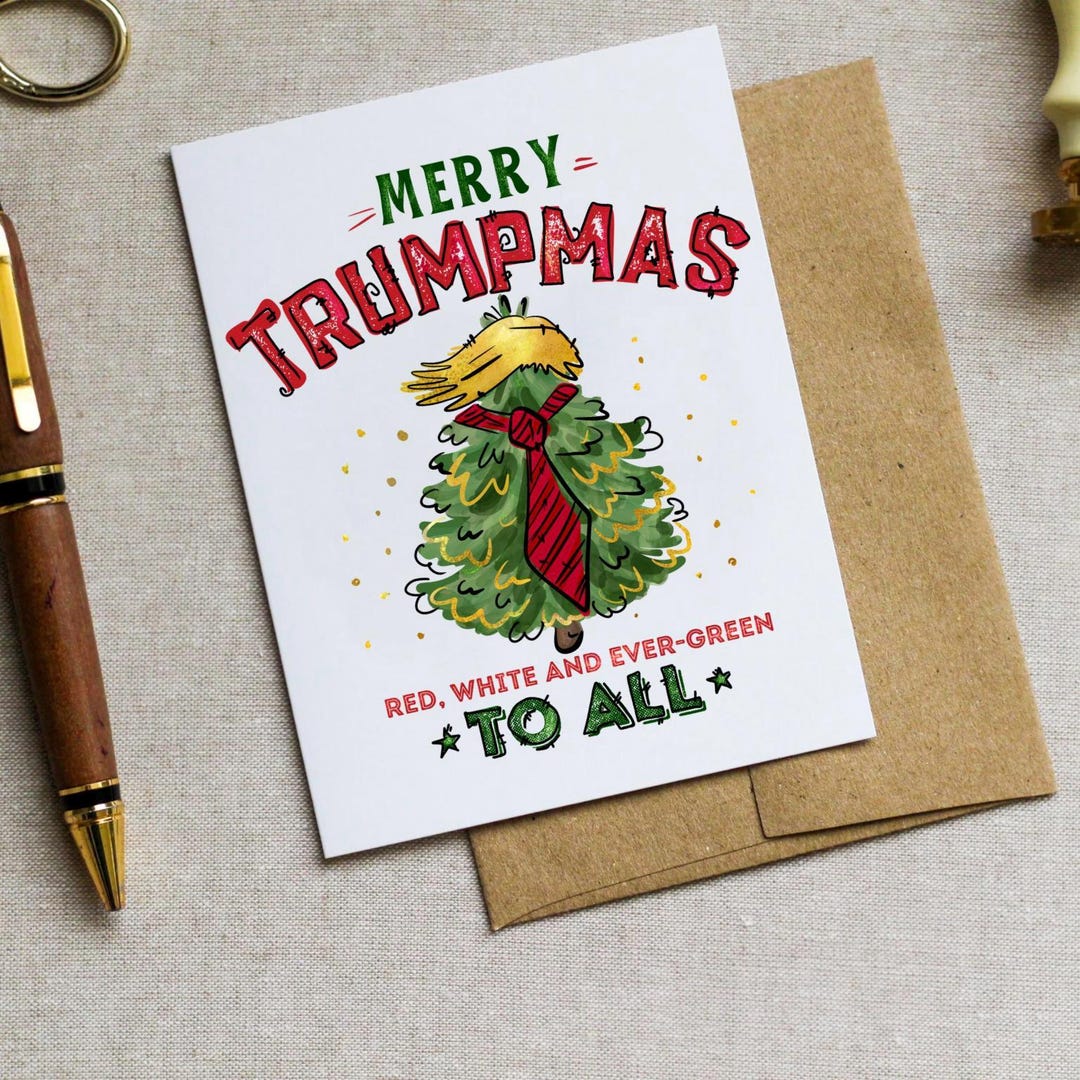 Merry Trumpmas Christmas Card - Funny - Trump Won - President Donald ...