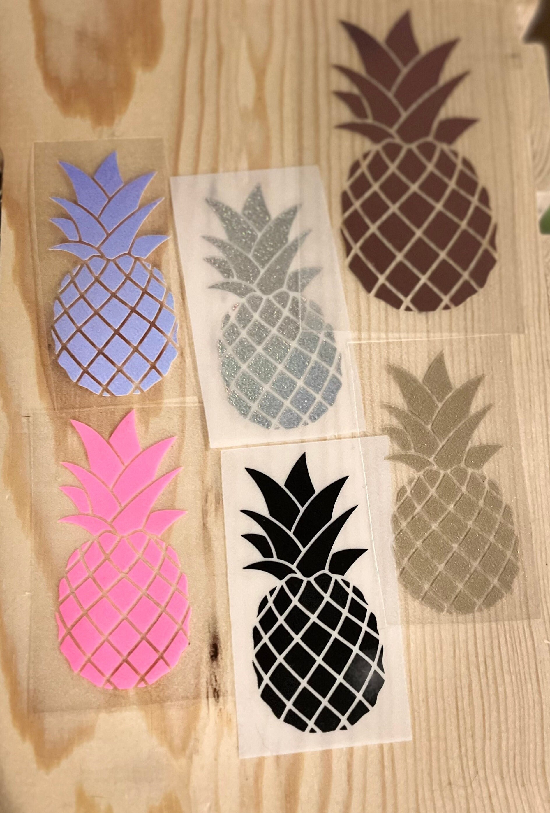 Pineapple Decal - Holographic - Metallic - Sparkle - Rainbow - Chrome ...
