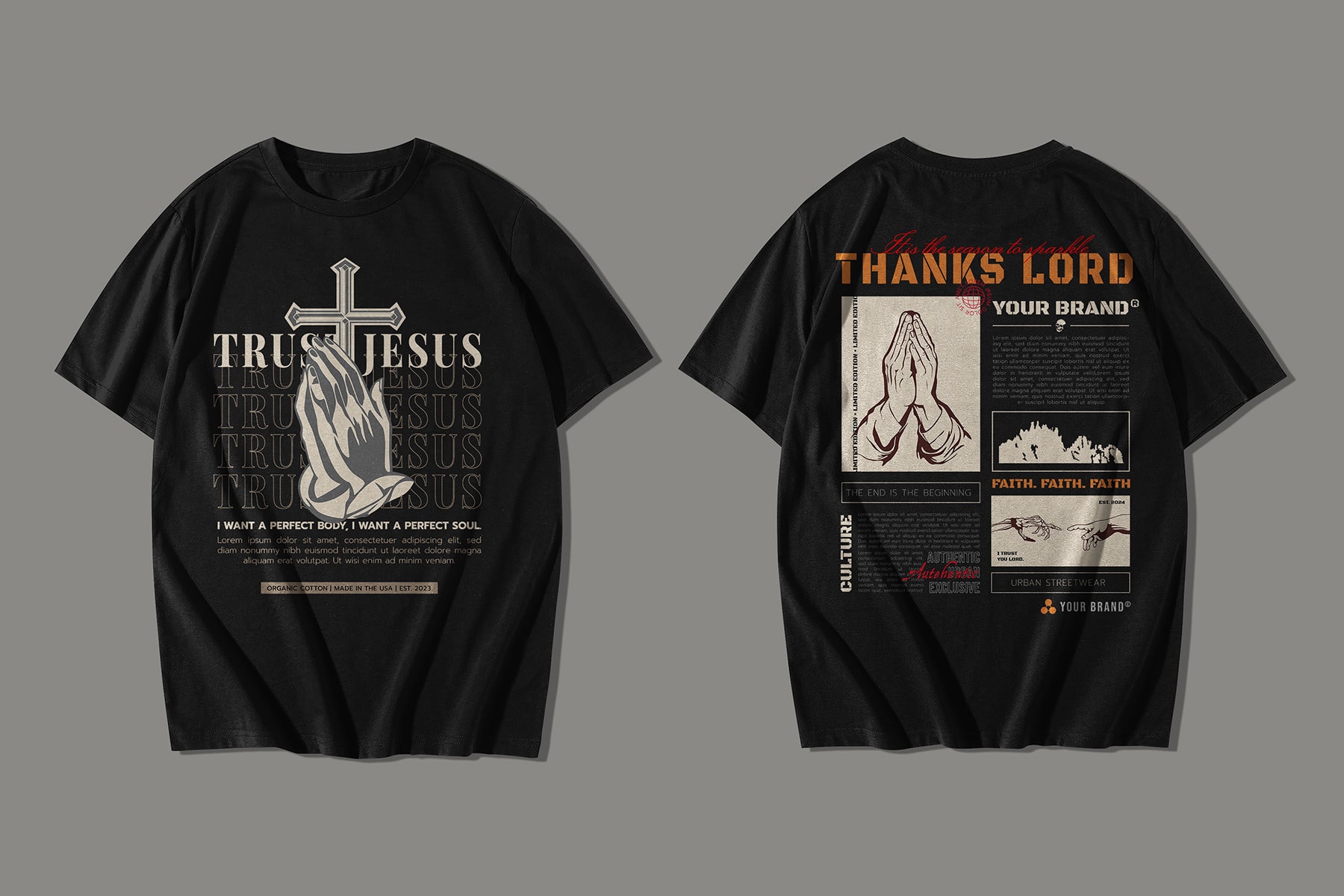 Christian Streetwear T-shirt Designs Bundle (digital Download) - Etsy