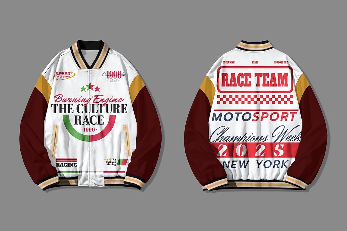Racing Team T-shirt Designs Bundle: Motorsport Streetwear (digital ...