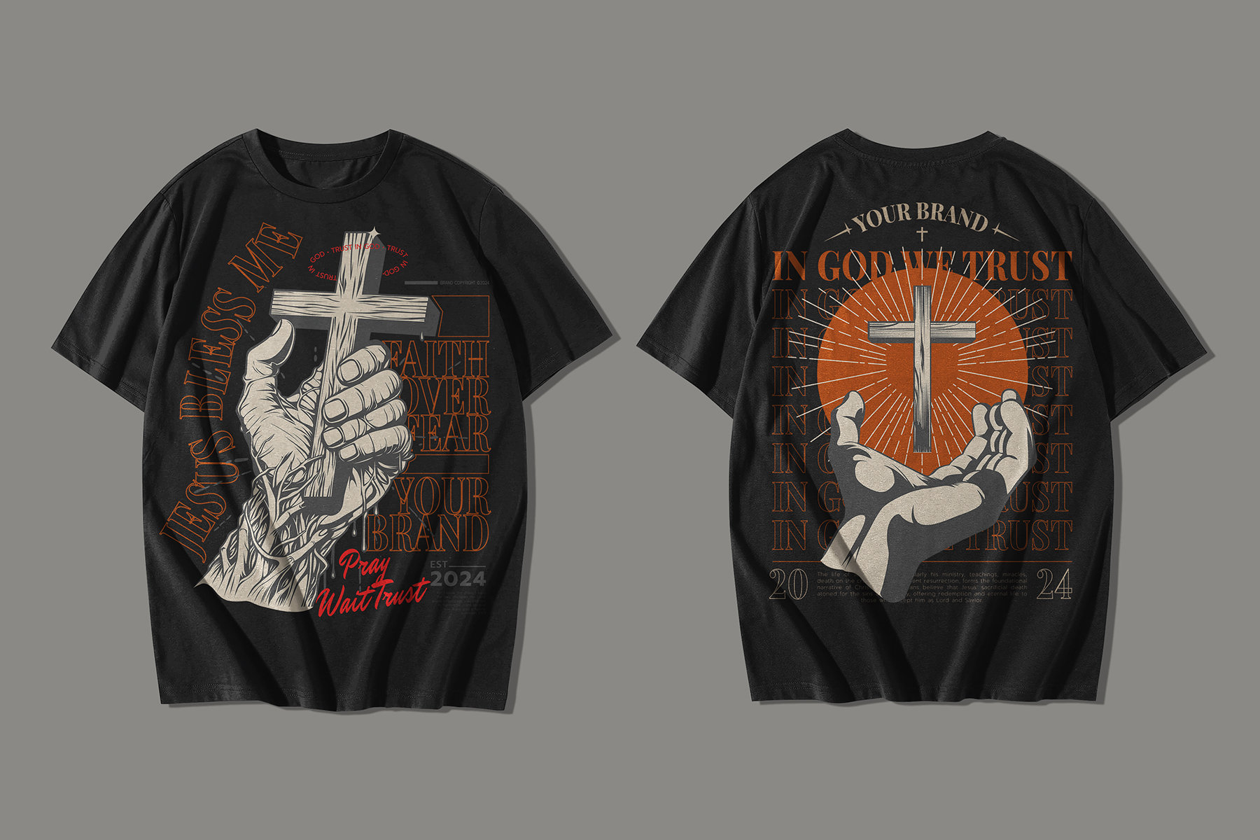 Christian Streetwear T-shirt Designs: Editable AI EPS Bundle - Etsy