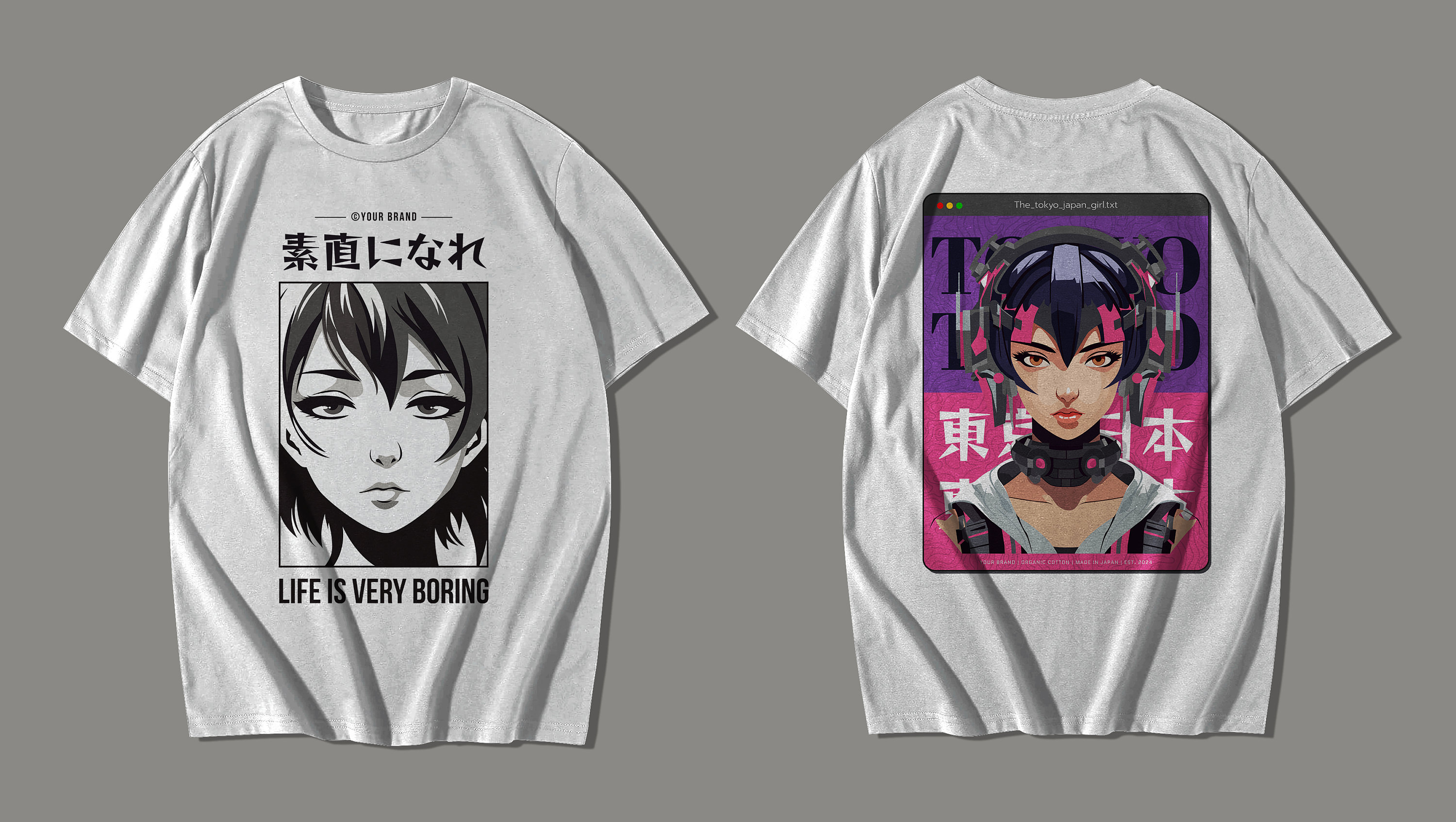 Japanese Streetwear Designs | Anime T-shirt Designs Bundle | Anime ...