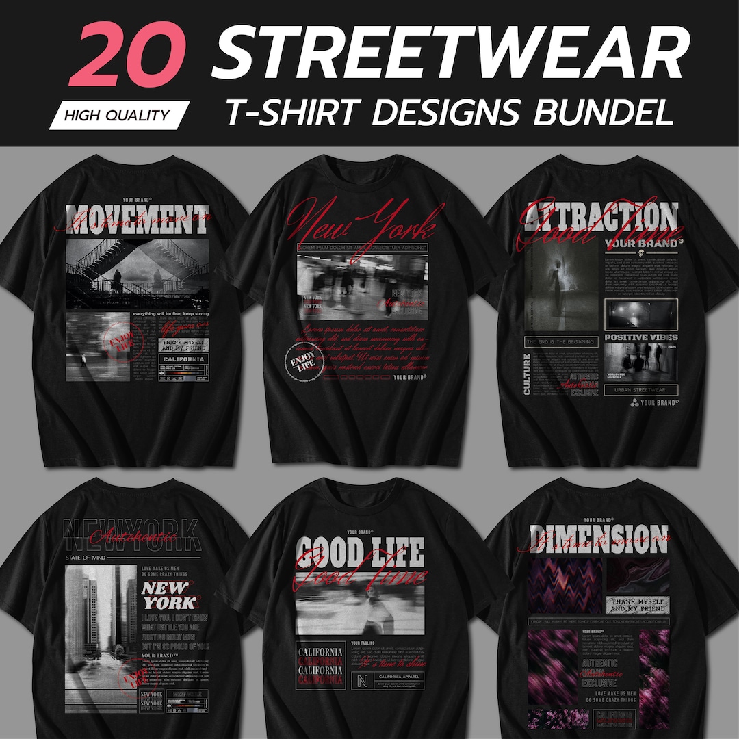 20 Premium Urban Streetwear Designs | Streetwear | Streetwear Shirt ...