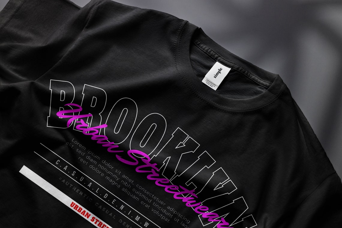 Urban Typography T-shirt Designs: Streetwear Bundle (AI & EPS) - Etsy