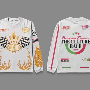 Racing Team T-shirt Designs Bundle: Motorsport Streetwear (digital ...