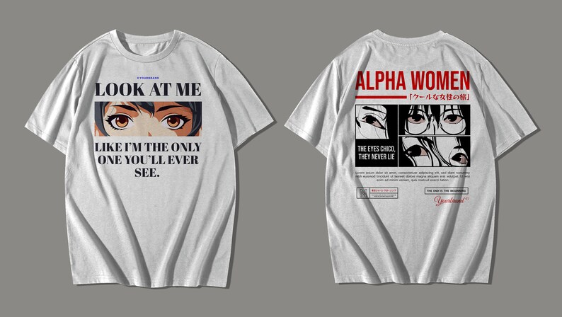 Japanese Streetwear Designs | Anime T-shirt Designs Bundle | Anime ...