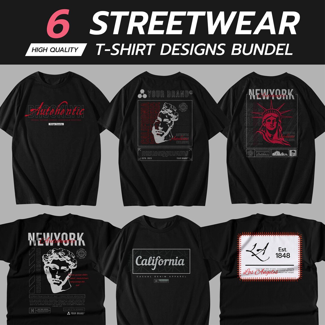 Urban Streetwear Graphics for T-shirts – Digital Files - Etsy
