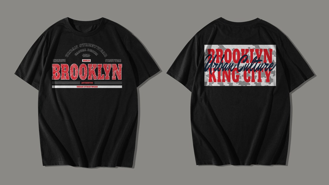 Urban Typography T-shirt Designs: Streetwear Bundle (AI & EPS) - Etsy