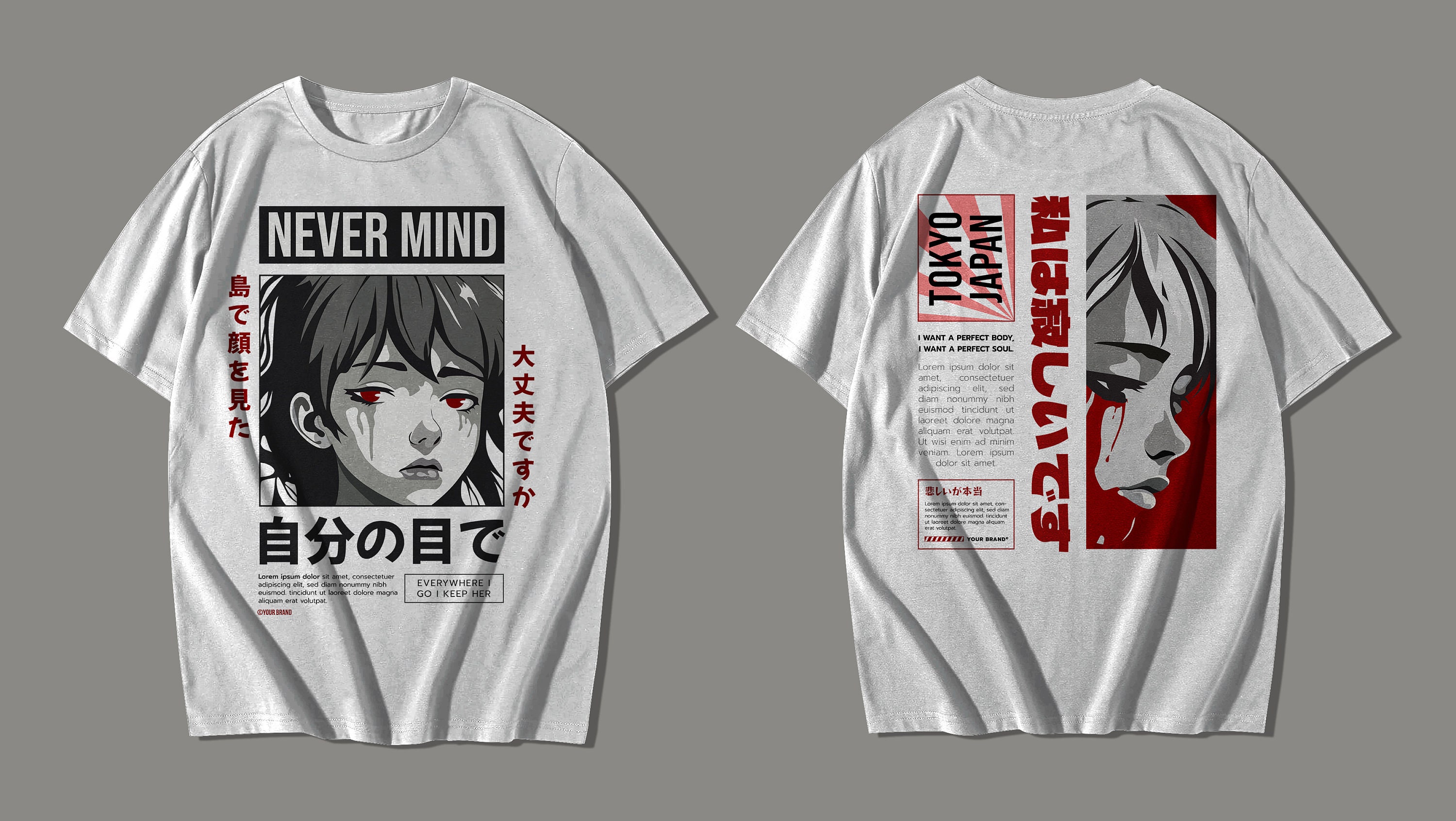Japanese Streetwear Designs | Anime T-shirt Designs Bundle | Anime ...