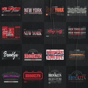Urban Typography T-shirt Designs: Streetwear Bundle (AI & EPS) - Etsy