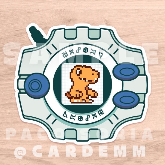 Digimon Vinyl Stickers. Agumon, Guilmon, Renamon, Terriermon, Gargomon ...