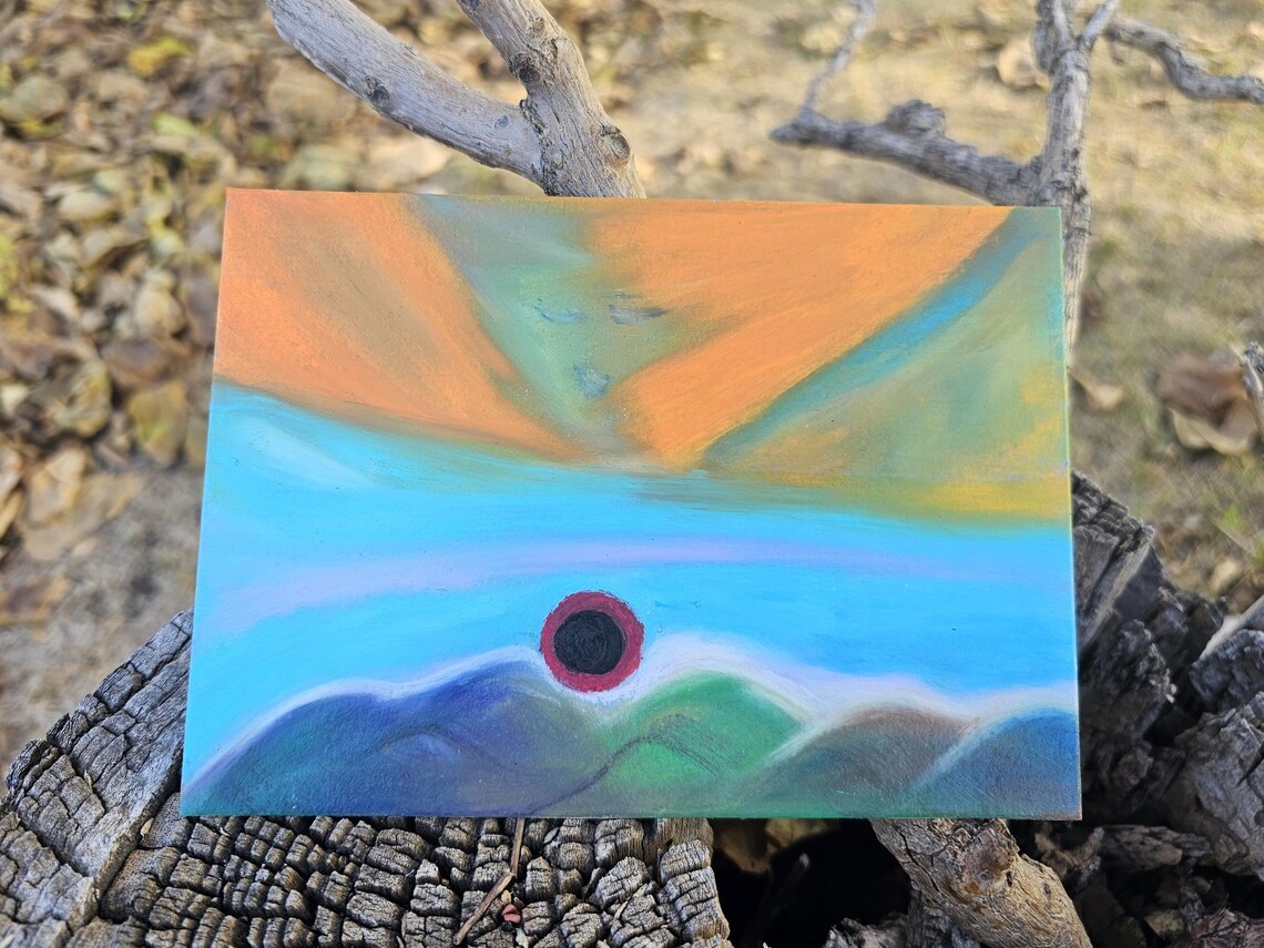 Original Expressionism Art - Colors of Colorado/original Oil Pastel ...