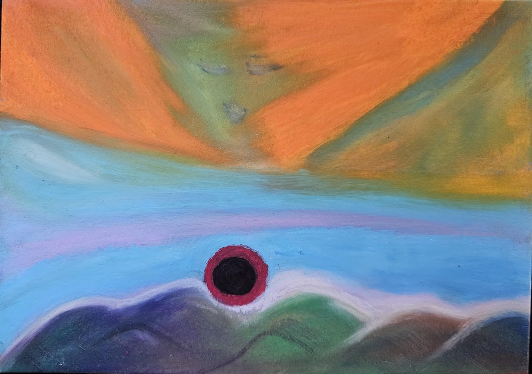 Original Expressionism Art - Colors of Colorado/original Oil Pastel ...