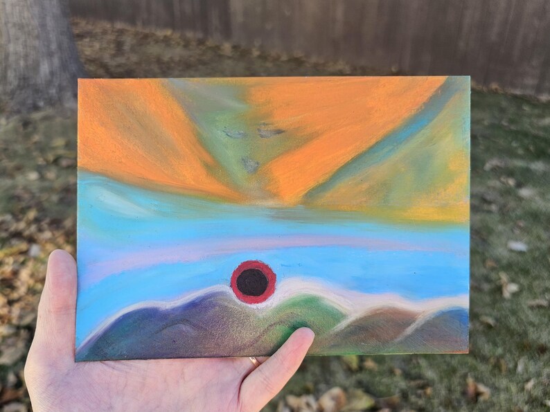 Original Expressionism Art - Colors of Colorado/original Oil Pastel ...