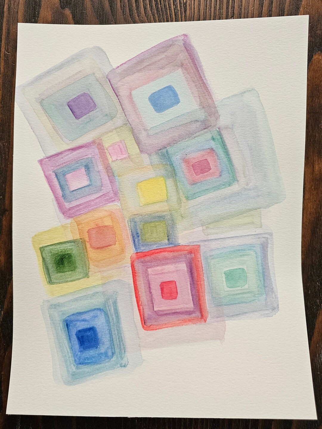 Original Vibrational Art Watercolor Energy Painting: Gateway to Other ...