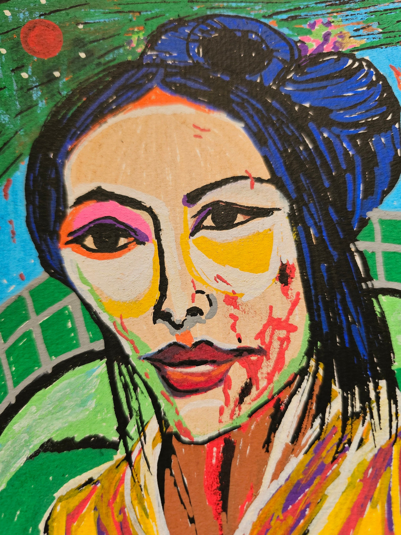 Original Expressionism Woman Portrait - Free Woman/original Acrylic ...