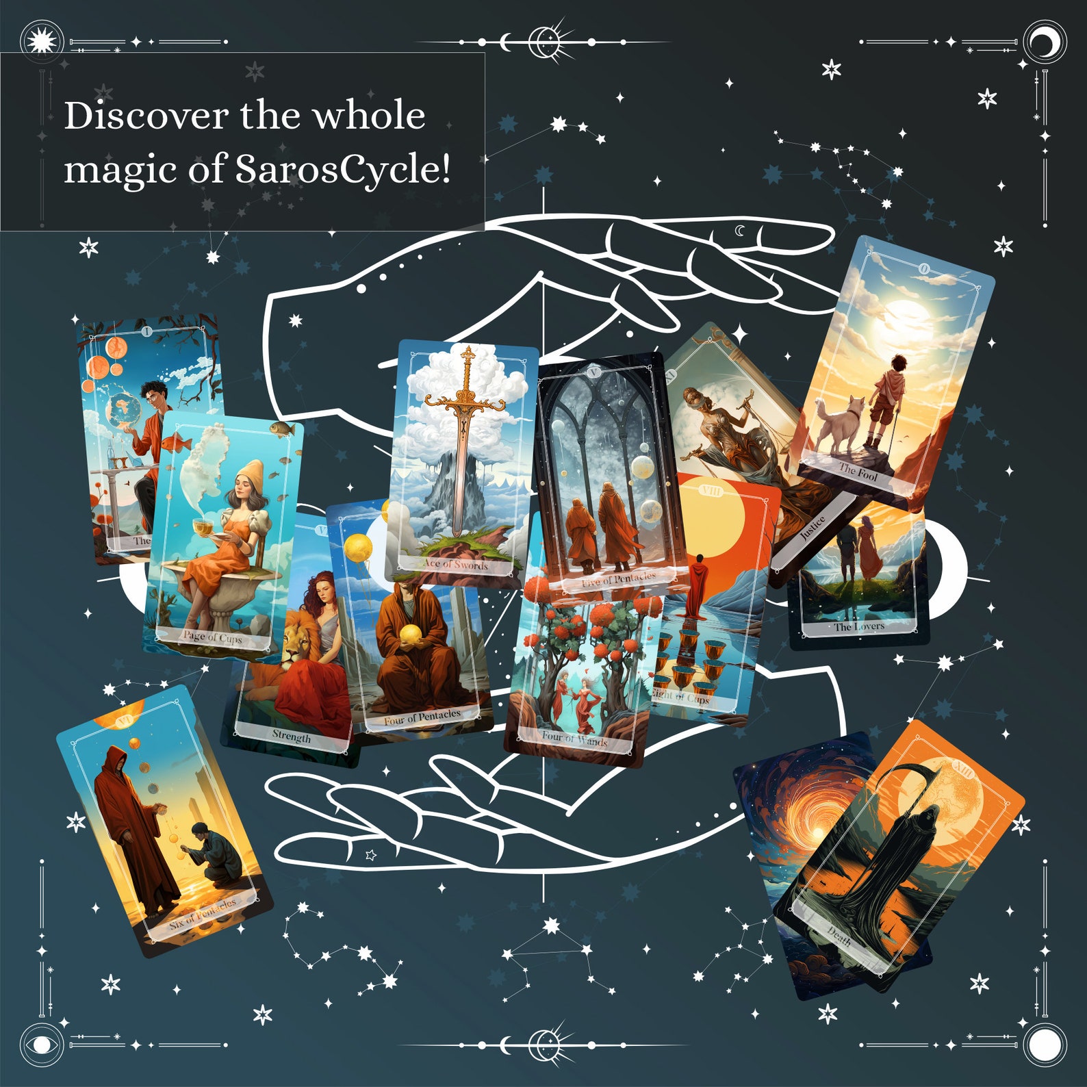 Tarot Spread Cloth With Celtic Cross, Tarot Reading Cloth to Learn ...