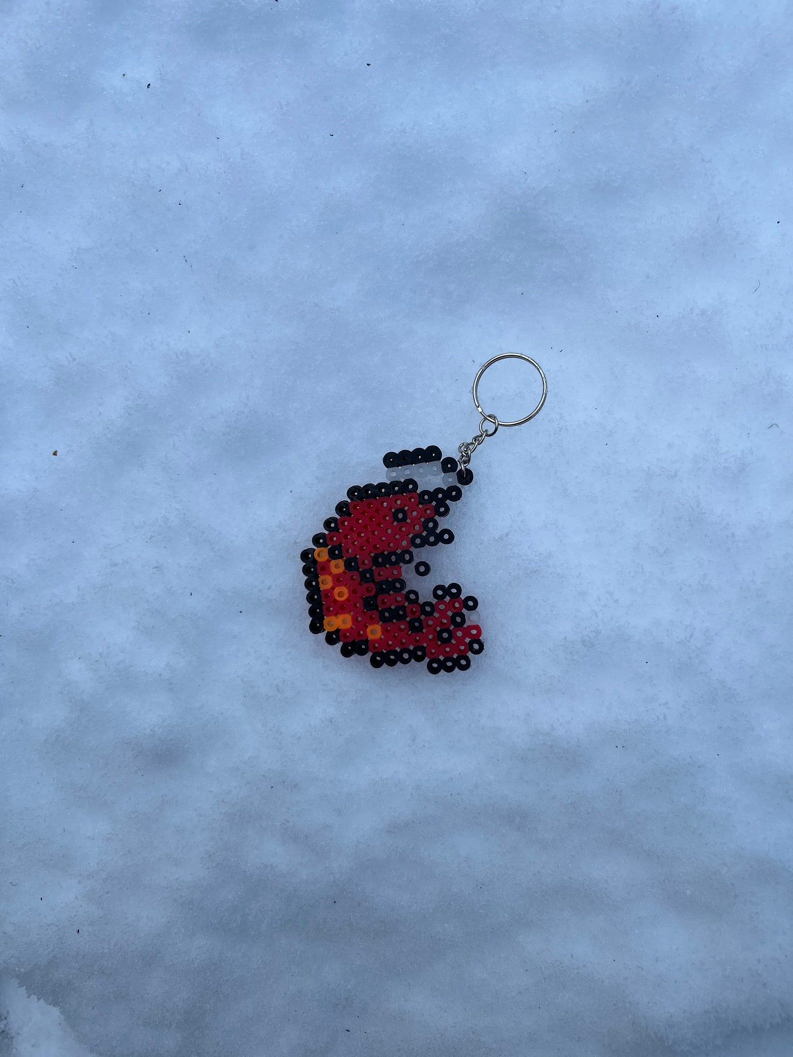 Perler Bead Shrimp Keychain - Etsy