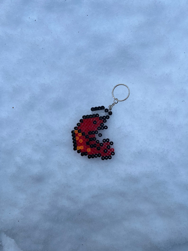Perler Bead Shrimp Keychain - Etsy