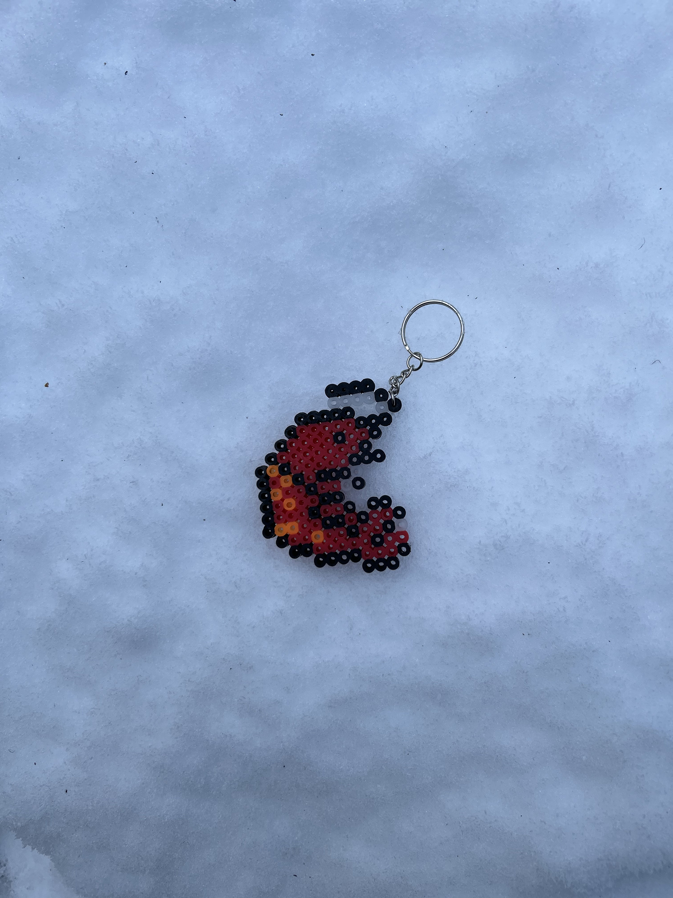 Perler Bead Shrimp Keychain - Etsy
