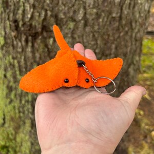 Halloween Pumpkin Felt Stingray Keychain - Etsy