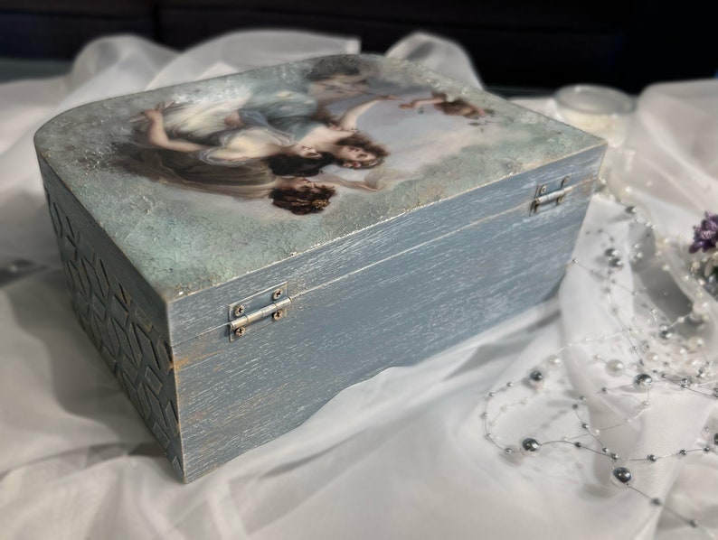 Wooden Box | Grey Box | Female Box | Christmas Gift | Gift Box | Medium ...