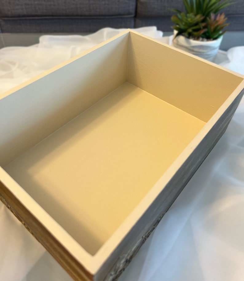 Wooden Box | Brown Box | Rectangular Box | Box With Floral Design | Box ...