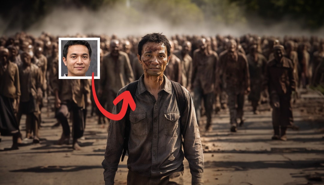 The Walking Dead Transformation, Custom Photorealistic Zombie ...