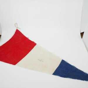 Large WW2 Cotton Linen RAF Flag or Pennant Red White & Blue VE Day ...