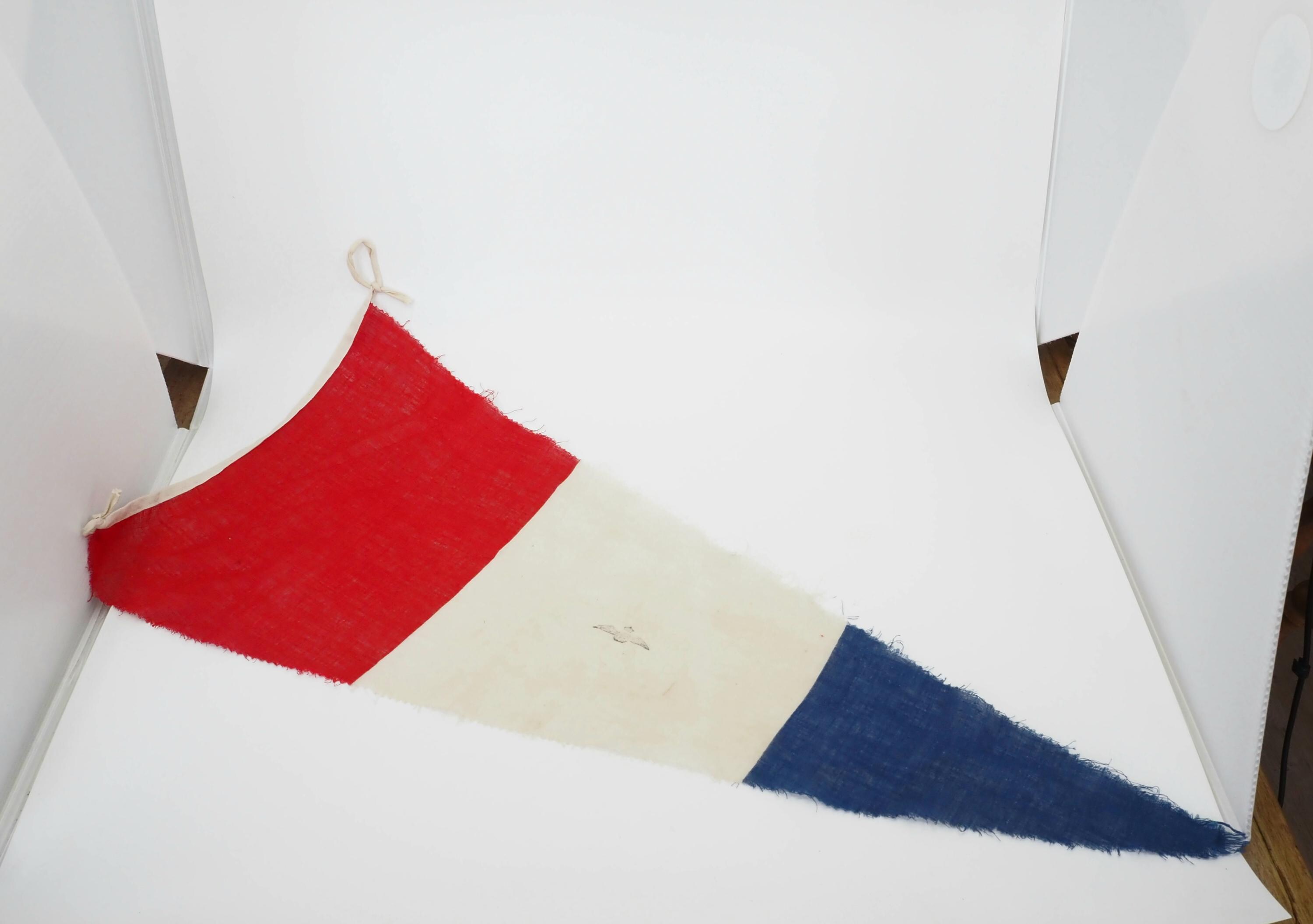 Large WW2 Cotton Linen RAF Flag or Pennant Red White & Blue VE Day ...