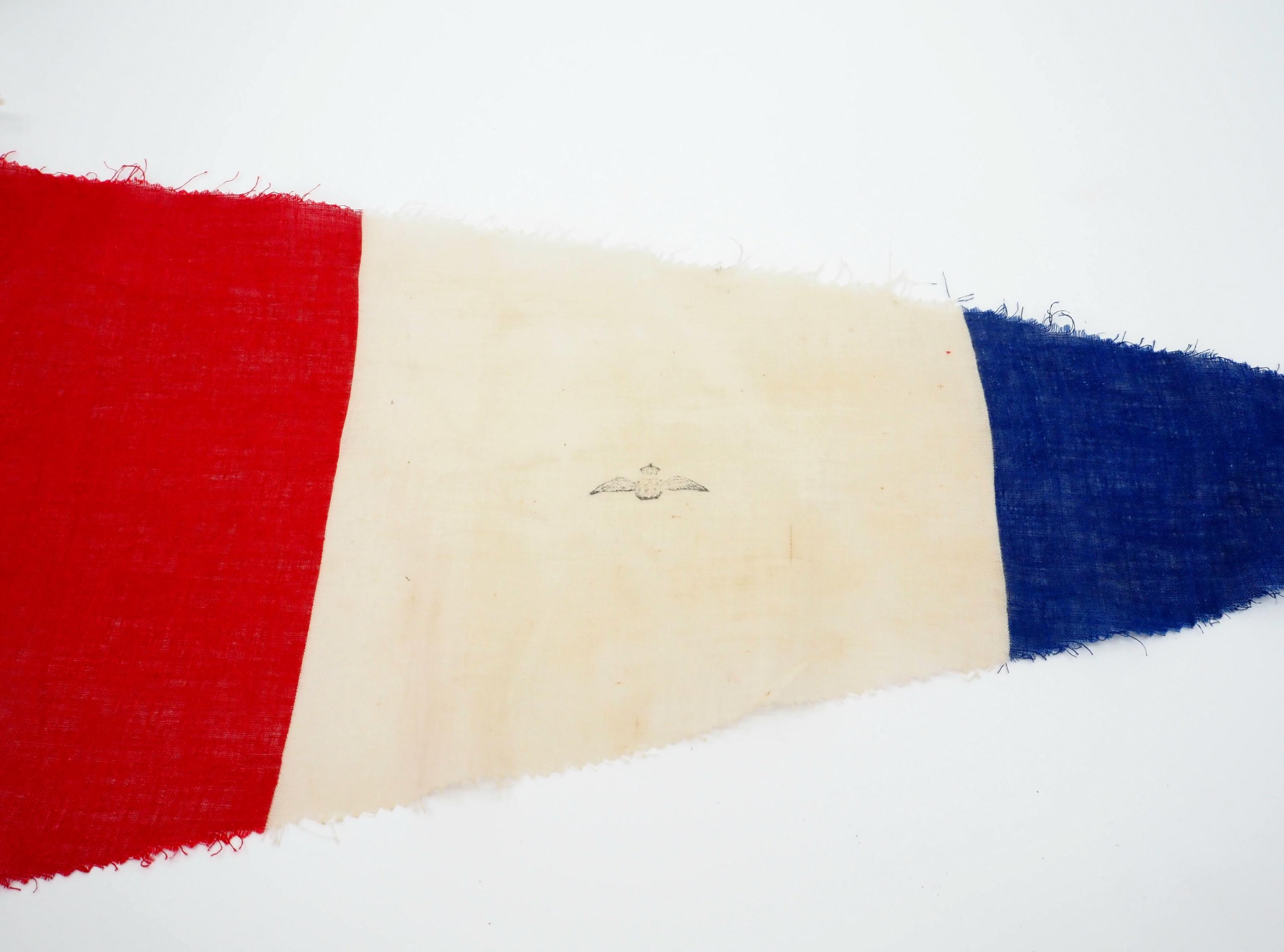 Large WW2 Cotton Linen RAF Flag or Pennant Red White & Blue VE Day ...