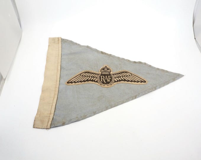 WW2 RAF Royal Air Force Wings Flag - Cotton / Linen - Dated 1940 ...