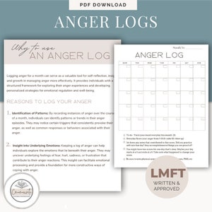 Anger Management Workbook for Adults: CBT Skills & Exercises (PDF ...