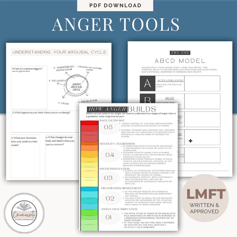 Teen Anger Management Workbook: Emotional Regulation (PDF) - Etsy