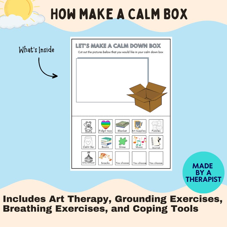 Kids Emotional Regulation Worksheets: Calming Corner Tools (PDF) - Etsy
